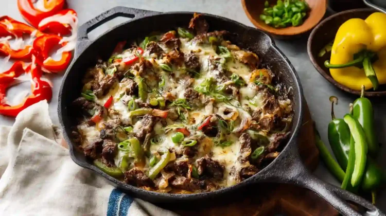 Philly Cheesesteak Skillet | Cooksy Corner